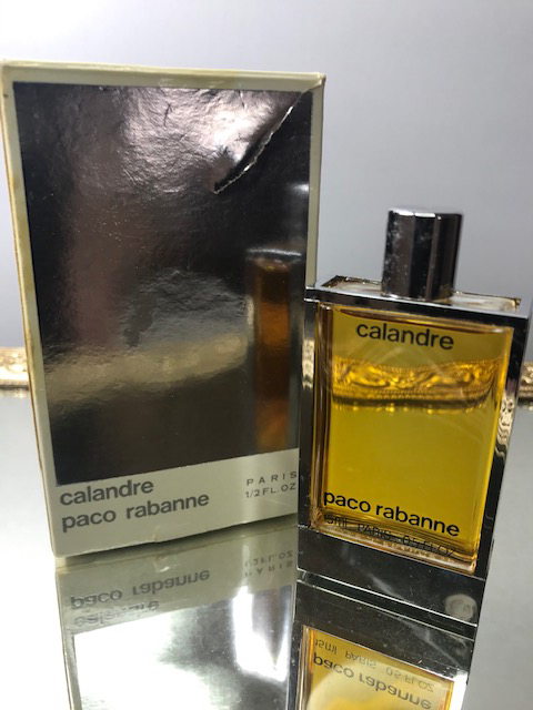 Calandre Paco Rabanne pure parfum 15 ml. Rare, vintage 1970 edition. S ...